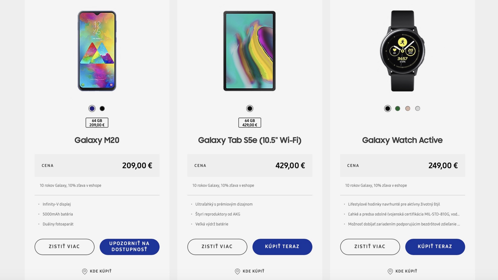 E-shop Samsungu oslavuje 10 rokov a ponúka 10 % zľavu na vybrané Galaxy