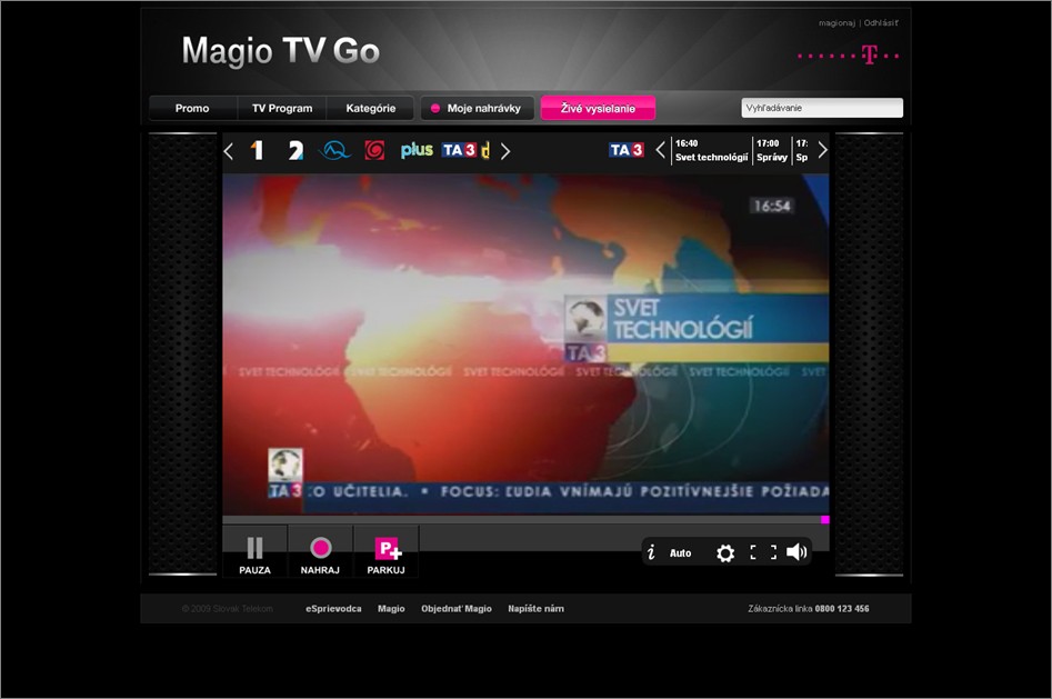 Telekom: Magio TV Go Plus pre tablety a smartfóny